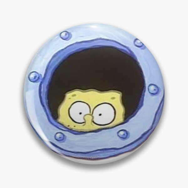 "Spongebob Staring out Window" Pin for Sale by trevortkolman | Redbubble