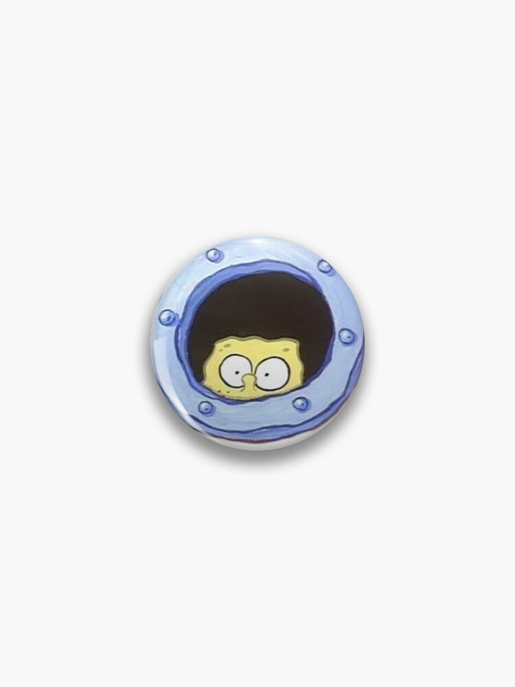 "Spongebob Staring out Window" Pin for Sale by trevortkolman | Redbubble