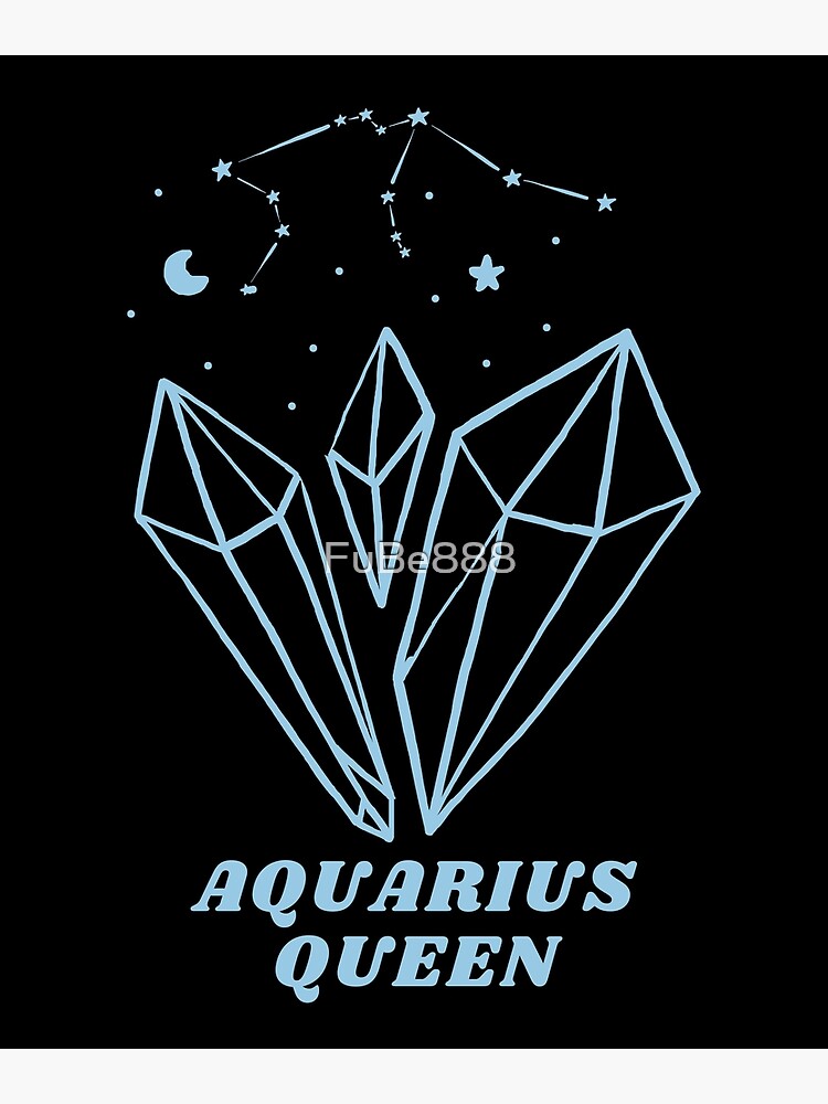 "Astrology Zodiac Sign Aquarius Queen" Poster for Sale by FuBe888 ...