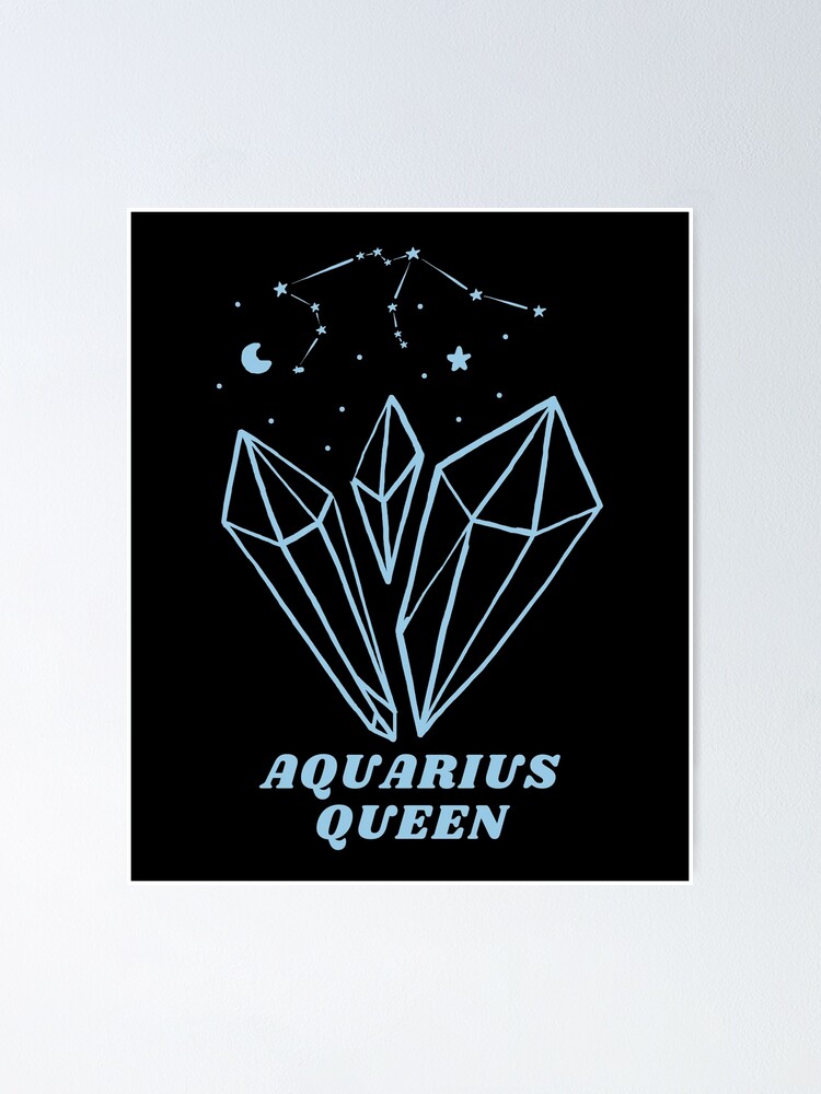 "Astrology Zodiac Sign Aquarius Queen" Poster for Sale by FuBe888 ...