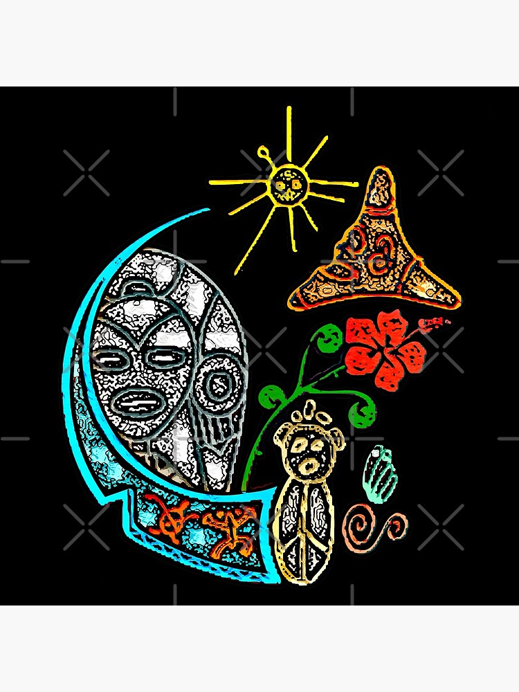 Atabey Goddess Taino Symbols Puerto Rico Premium Matte Vertical Poster ...