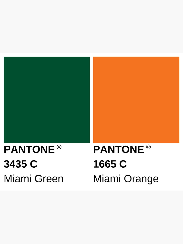 "Miami - Pantone Color Swatch" Sticker by dbateman1355 | Redbubble