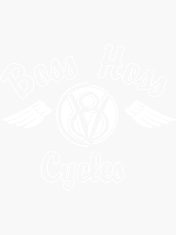 "Awesome Retro - Boss Hoss Design" Sticker for Sale by Gabinahh | Redbubble