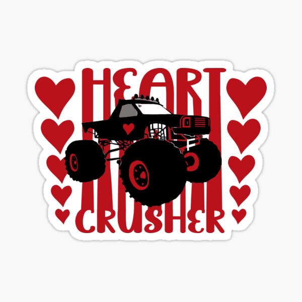 "Heart Crusher" Sticker for Sale by ZAKII-Dex | Redbubble