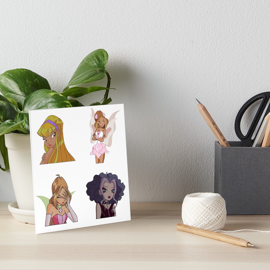 "Winx Club sticker set" Art Board Print by Quotesforus | Redbubble