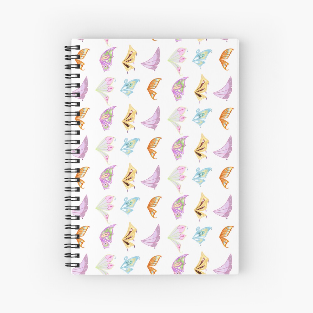 "Winx Club Sticker Set Wings Enchantix" Spiral Notebook for Sale by ...