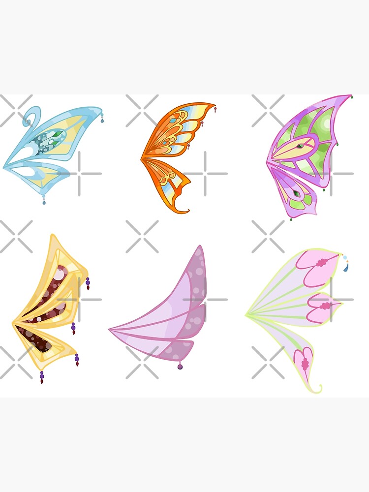 "Winx Club Sticker Set Wings Enchantix" Photographic Print for Sale by ...