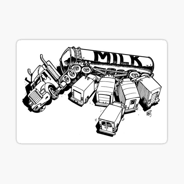 "MILK" Sticker for Sale by OscarEA | Redbubble