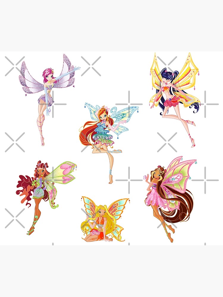 "Winx Club Sticker Set Enchantix" Photographic Print by Quotesforus ...