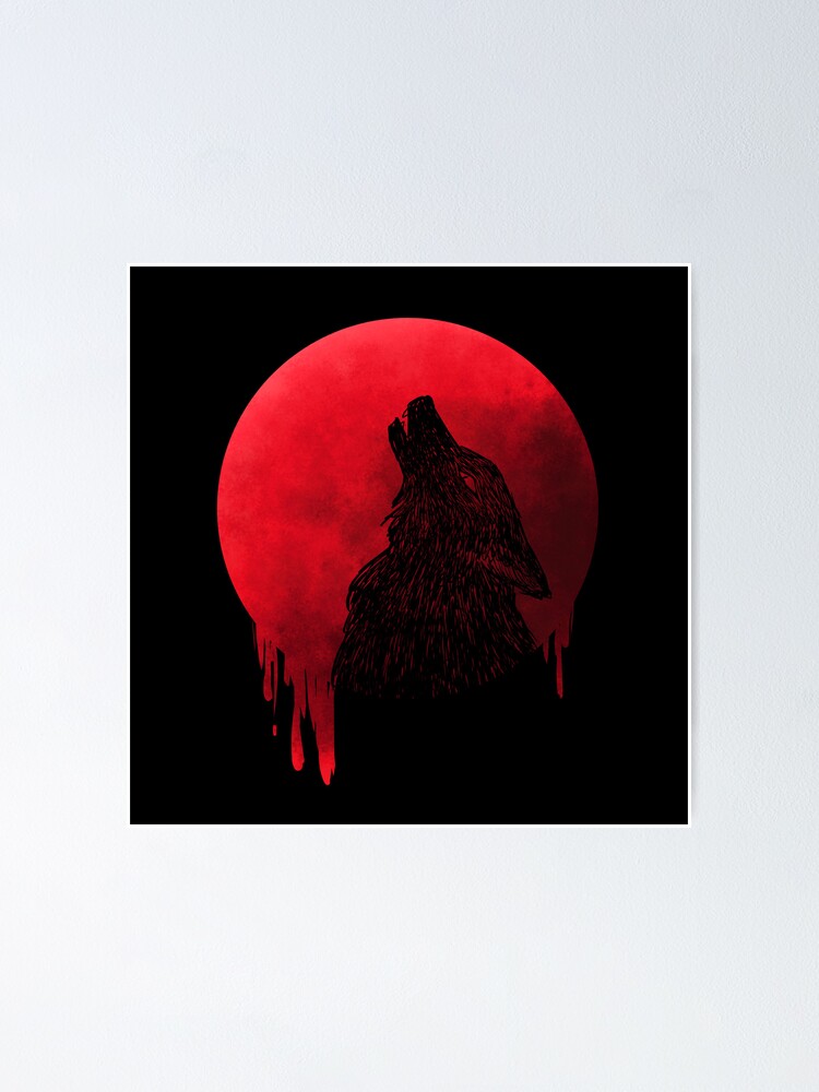 "Super Blood Wolf Moon" Poster for Sale by Solilakoi | Redbubble