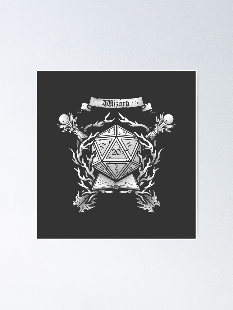 "Wizard Crest" Poster by Letter-Q | Redbubble
