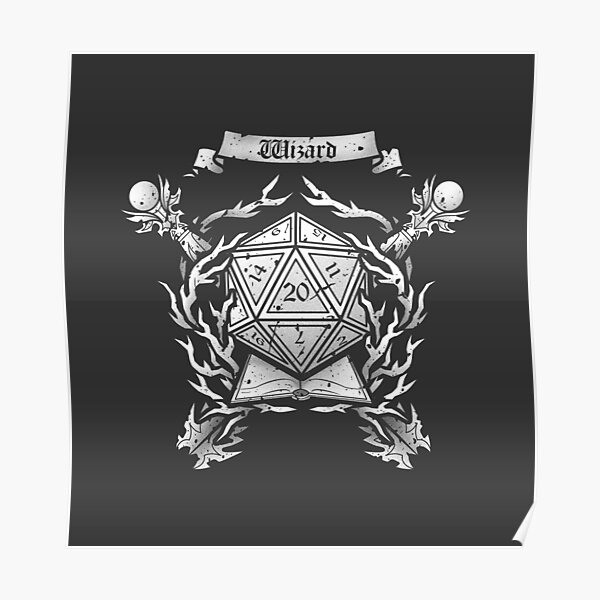 "Wizard Crest" Poster by Letter-Q | Redbubble