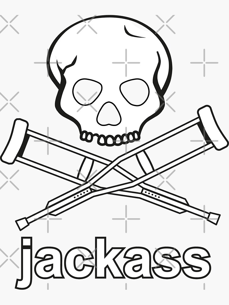 "Jackass" Sticker for Sale by Danipae | Redbubble