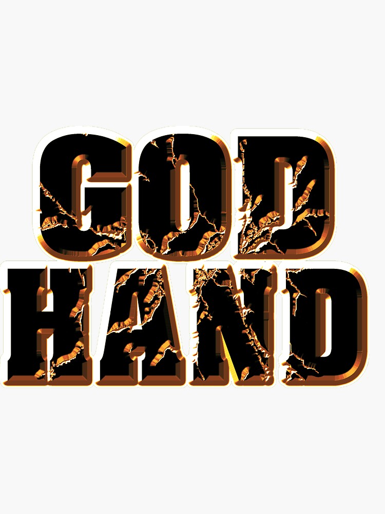 Pegatina «Logotipo de GOD HAND» de nasty138 | Redbubble