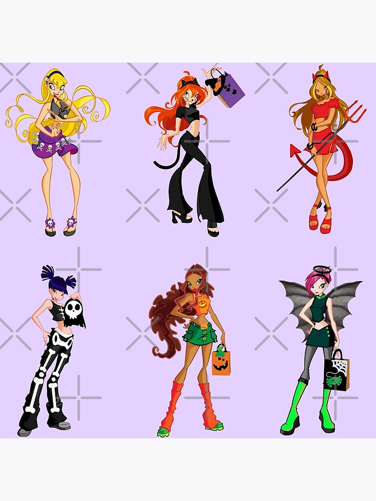 "Winx Club Sticker Set Halloween" Poster for Sale by Quotesforus ...