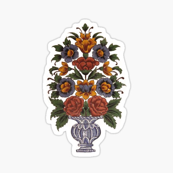 "Flower Vase" Sticker for Sale by pradeep300 | Redbubble