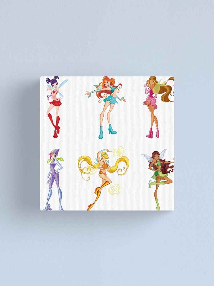"Winx Club Sticker Set Believix" Canvas Print for Sale by Quotesforus ...