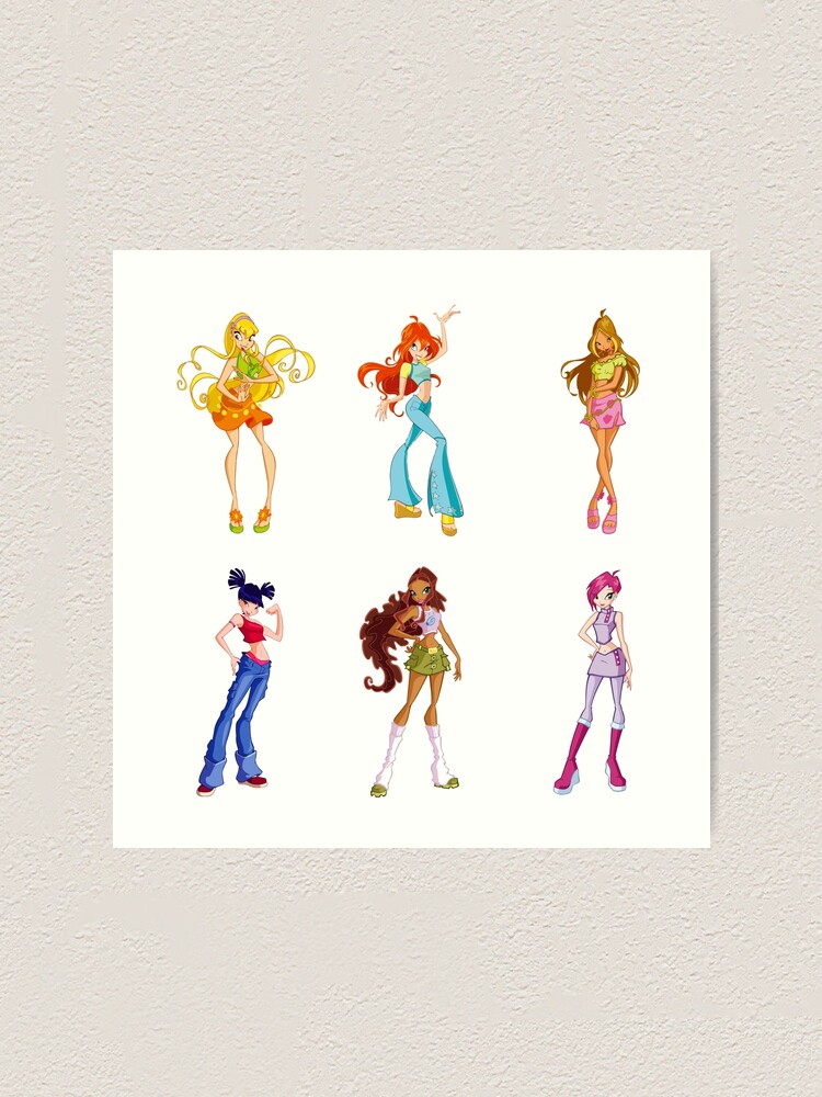 "Winx Club Sticker Set school normal" Art Print for Sale by Quotesforus ...