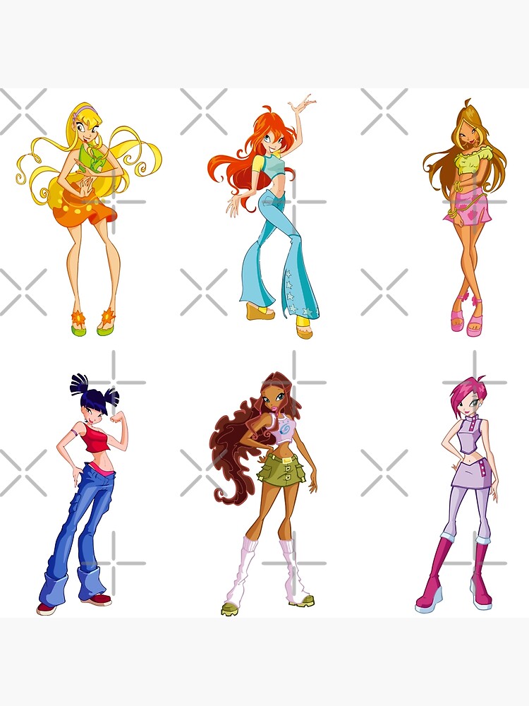 "Winx Club Sticker Set school normal" Art Print for Sale by Quotesforus ...