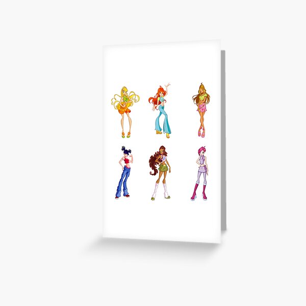 "Winx Club Sticker Set school normal" Greeting Card for Sale by ...