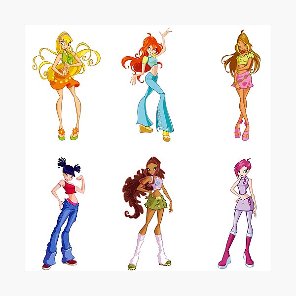 "Winx Club Sticker Set school normal" Photographic Print by Quotesforus ...