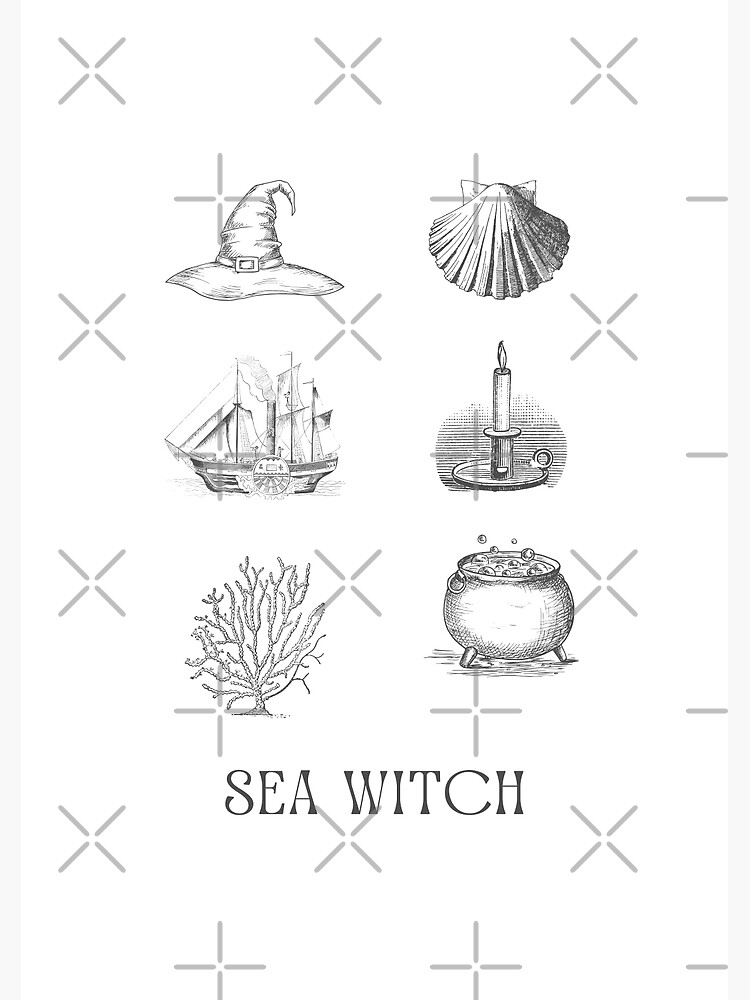 "Sea marine witch aesthetic magical - Mystical magic" Poster by tokki ...