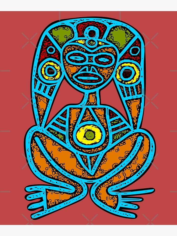 "ATABEY GODDESS TAINO SYMBOL" Mounted Print by liamaris | Redbubble