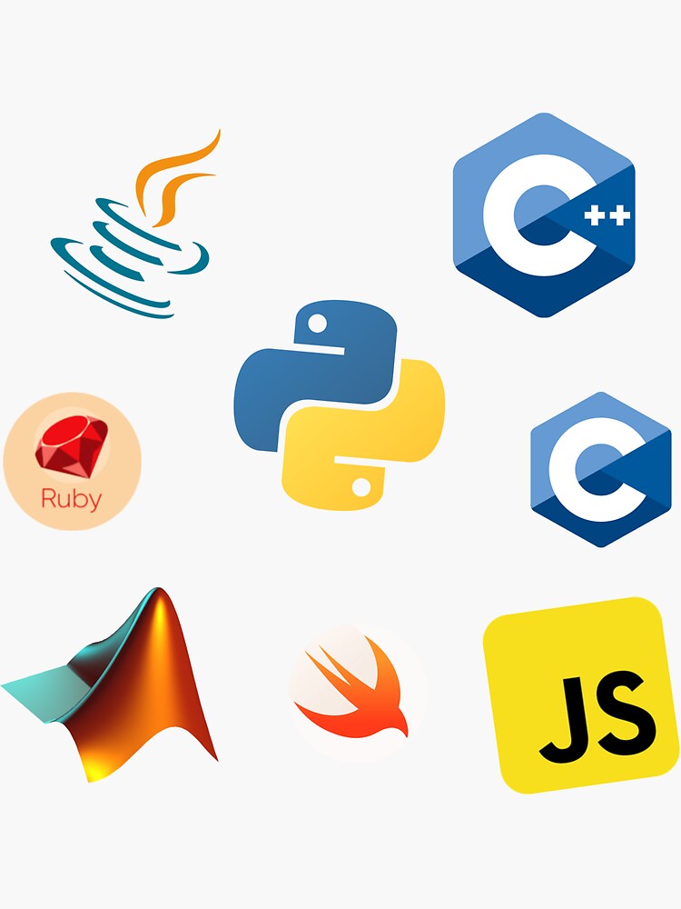 Sticker « pack de logos de langage de codage », par BluePencilArt ...