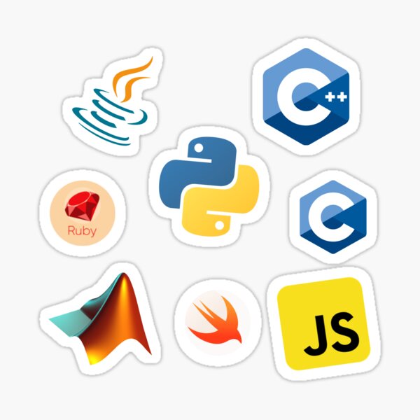 Sticker « pack de logos de langage de codage », par BluePencilArt ...