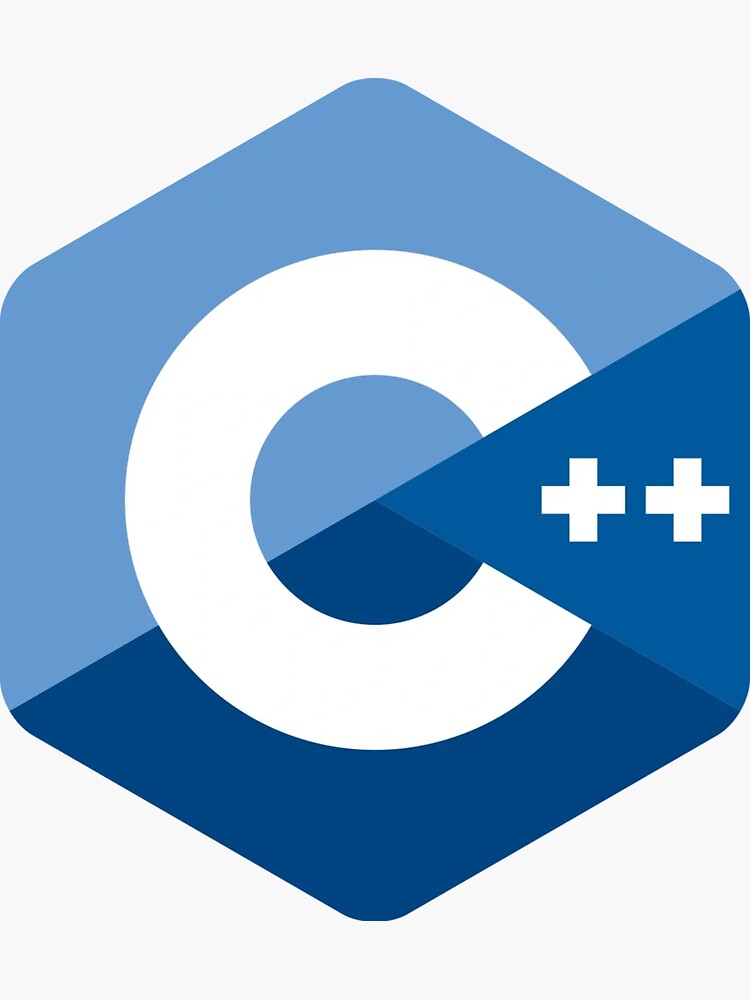 Pegatina « Logotipo del lenguaje de codificación C++» de BluePencilArt ...