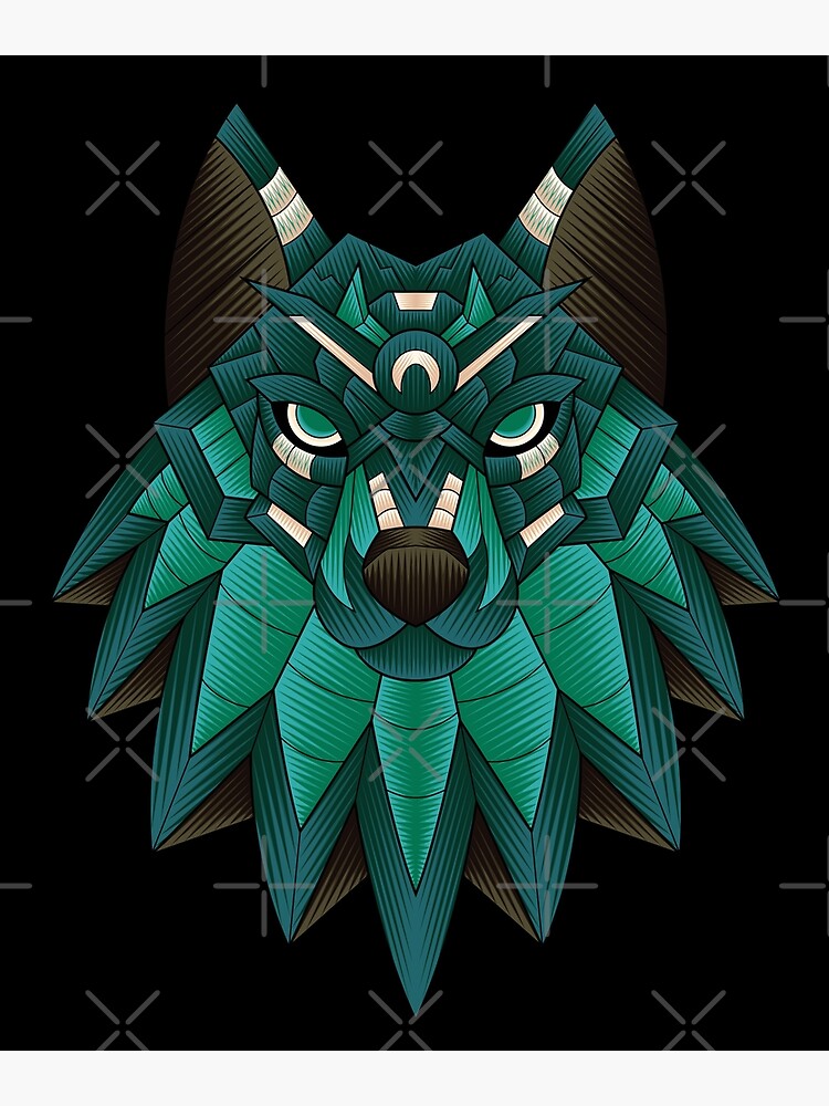 Aztec Wolf Head How To Draw A Tribal Wolf Head Tattoo Design Easy