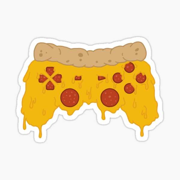"Pizza Controller" Sticker by TeePoze | Redbubble
