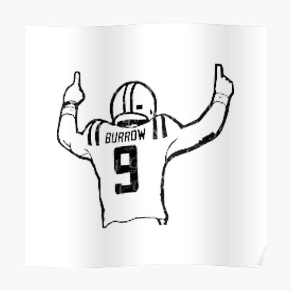 "joe burrow" Poster for Sale by ELINO-ARTi | Redbubble