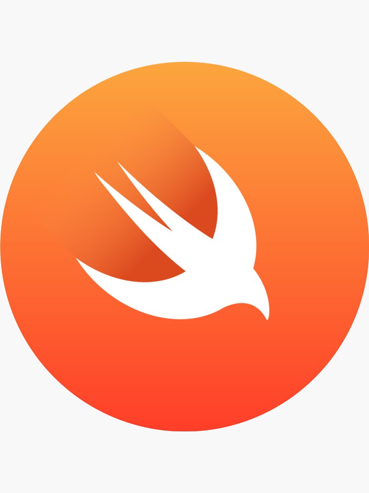 "swift coding language logo" Sticker for Sale by BluePencilArt | Redbubble