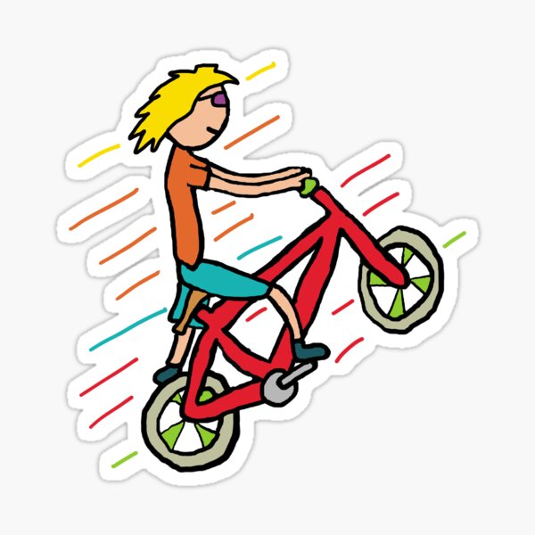 "BMX Biking" Sticker by Mark-Ewbie | Redbubble