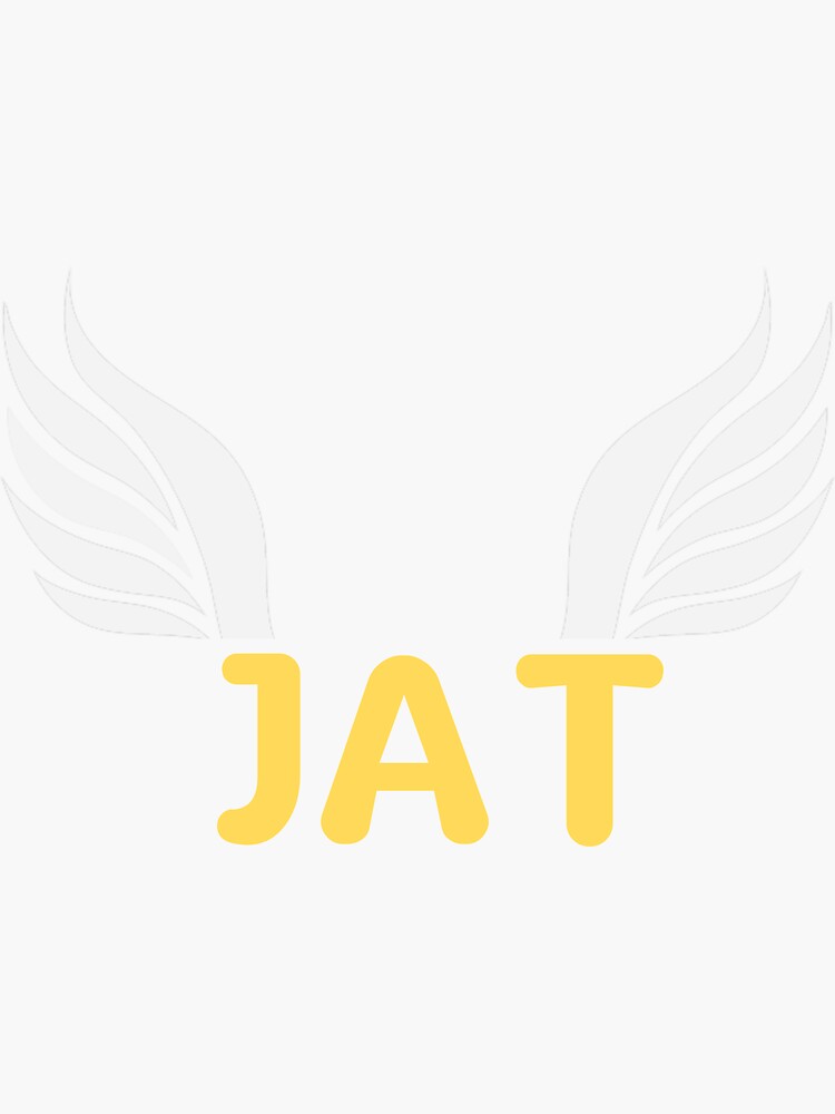 "JAT" Sticker by lahrach82 | Redbubble