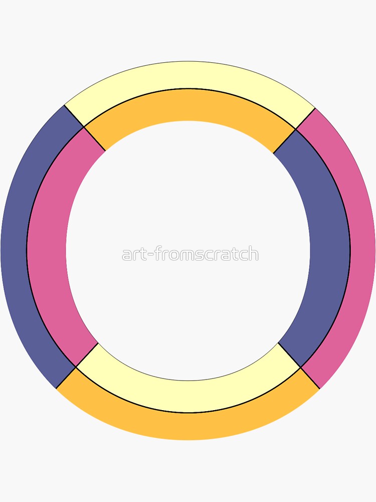 "Geometric Letter O (Purple)" Sticker by art-fromscratch | Redbubble