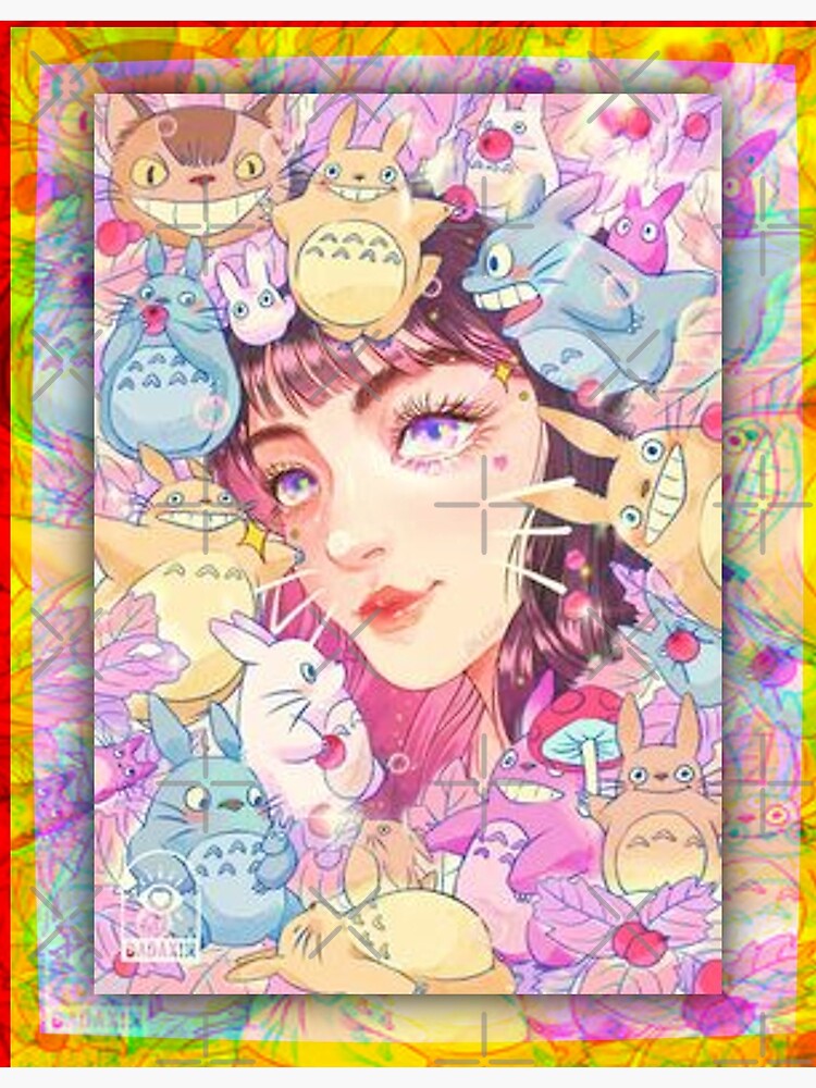 "Top kawaii anime girls aesthetic Hyperpop designs so cute " Art Print ...