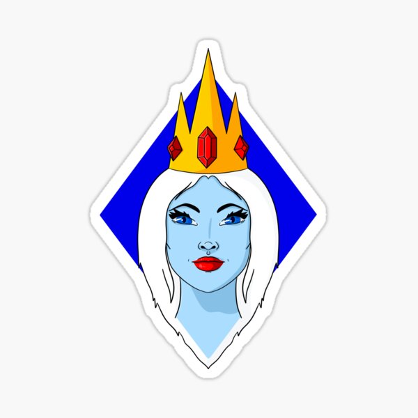 "Femme Ice King" Sticker for Sale by WormsThatDoodle | Redbubble