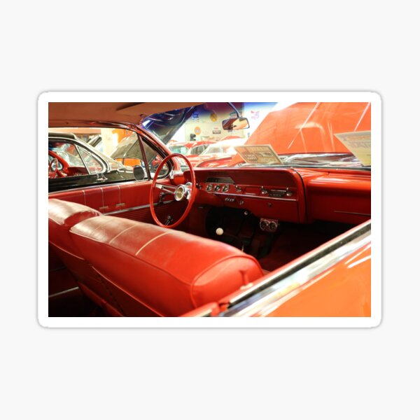 "Red car" Sticker by nooknoop | Redbubble