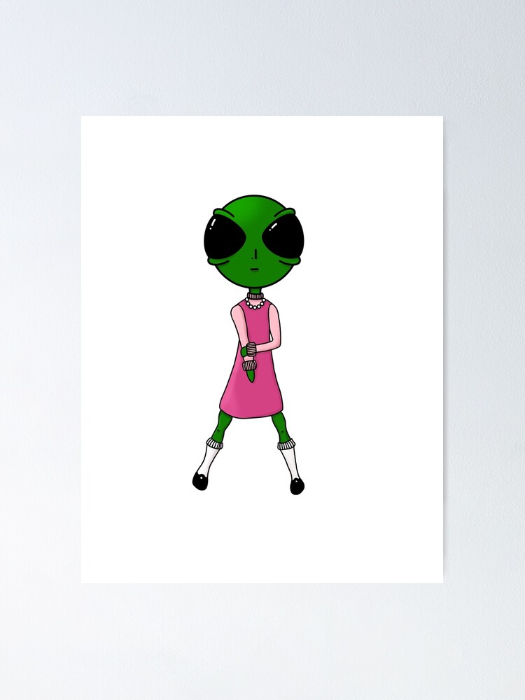 "70s Alien" Poster for Sale by WormsThatDoodle | Redbubble