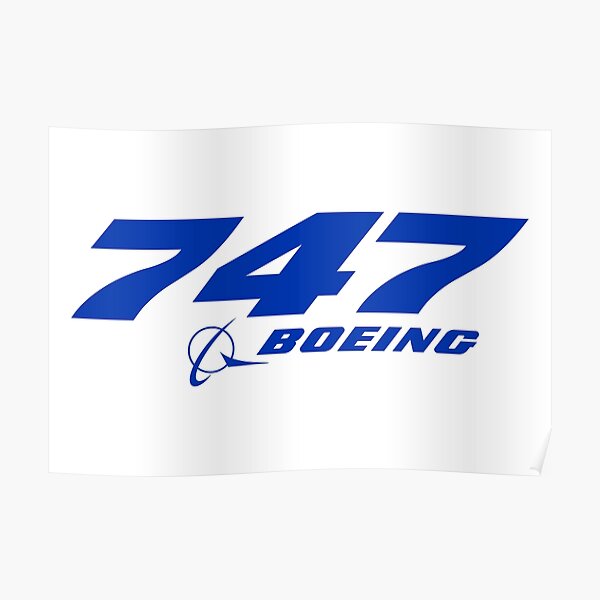 "Boeing 747 Logo" Poster by Avinez | Redbubble