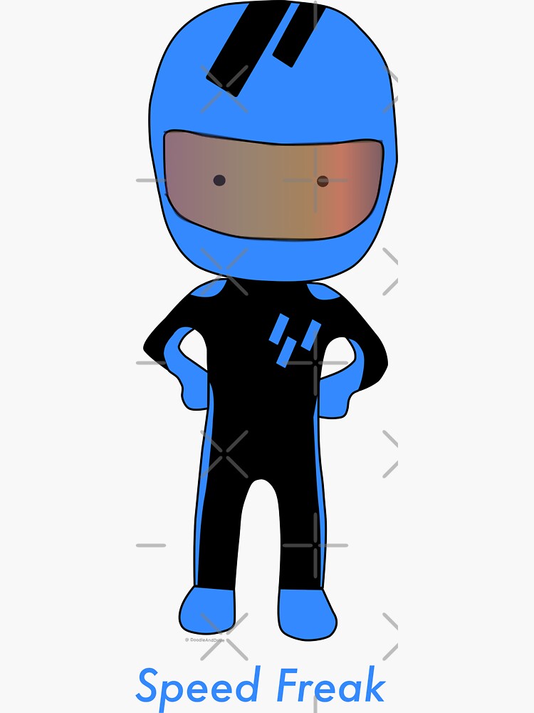 "Speed Freak - Blue and black motorsport pit crew - DoodleAndDrive ...