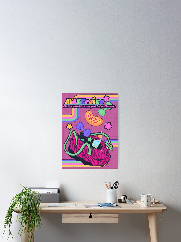 "Fnaf Mazercise " Poster for Sale by -Momen- | Redbubble