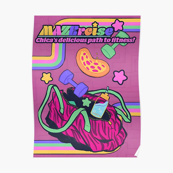 "Fnaf Mazercise " Poster for Sale by -Momen- | Redbubble