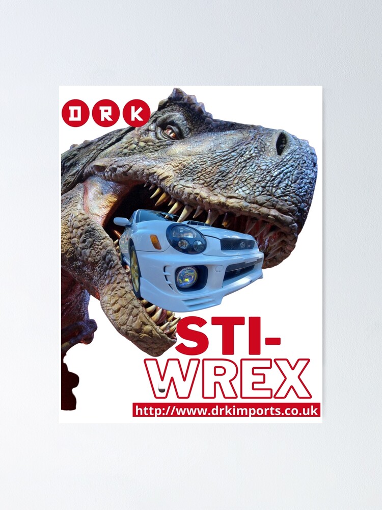 "DRK Dinosaur T-rex head Subaru " Poster by drkuruma | Redbubble
