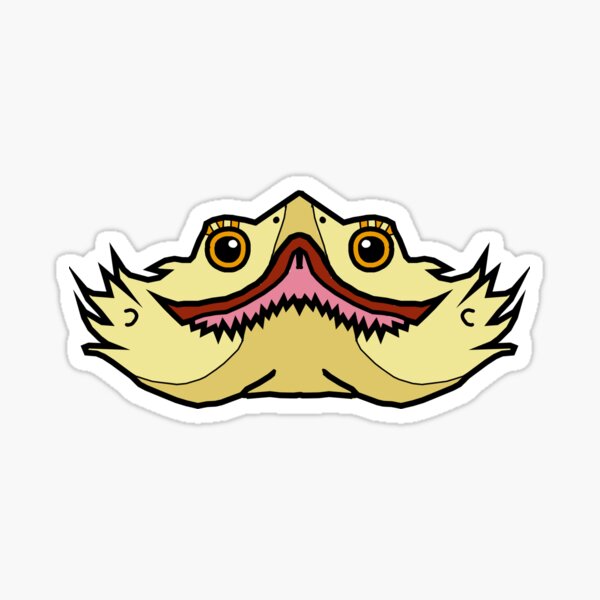 "Floki the beardie" Sticker by SillyRooster | Redbubble