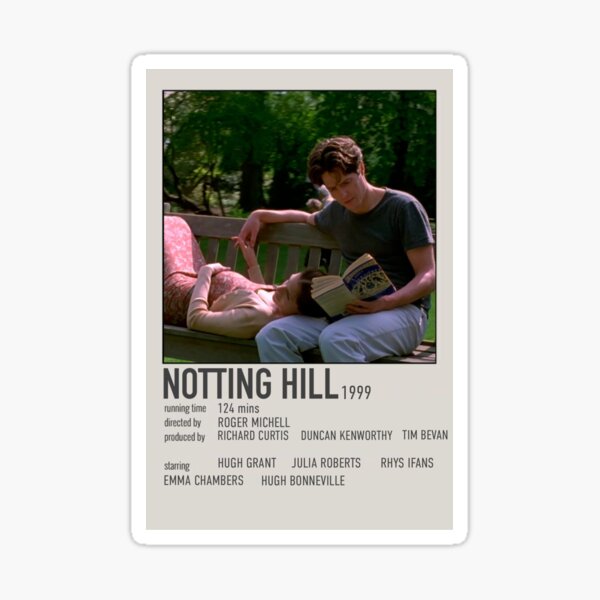 "Notting Hill Polaroid Movie Poster" Sticker by nottinghillstan | Redbubble