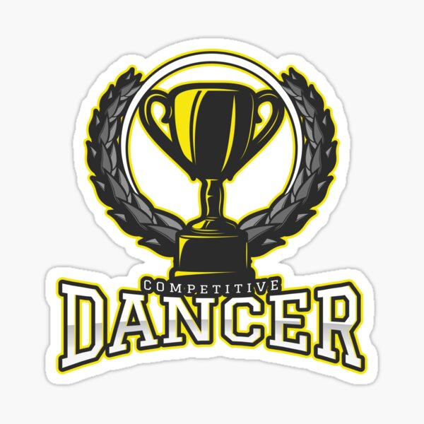 "COMPETITIVE DANCER TROPHY" Sticker for Sale by crystalshop325 | Redbubble