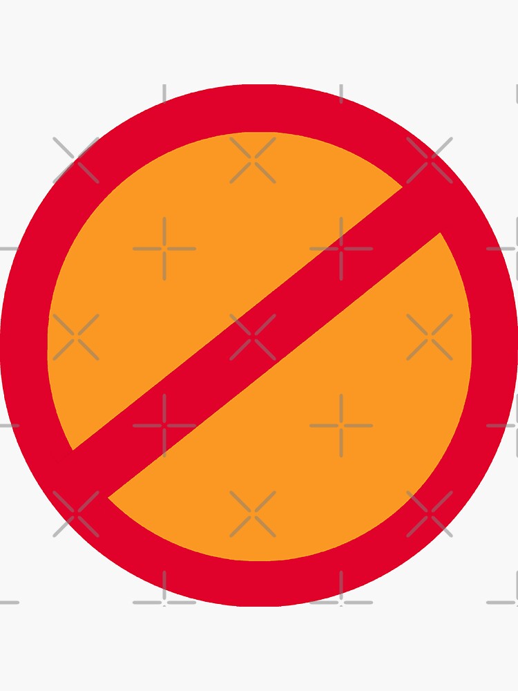 "Anti-Orange / Anti-Trump" Sticker for Sale by partyfarty | Redbubble